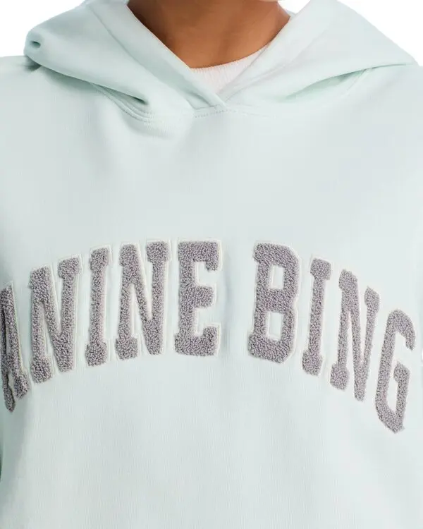 ANINE BING Harvey Fleece Hoodie - Green