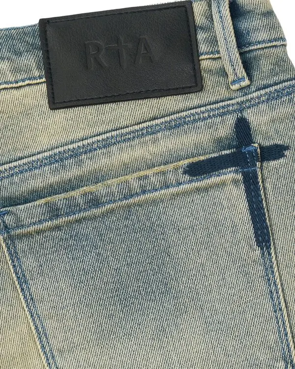 RtA Skinny Fit Washed Jeans