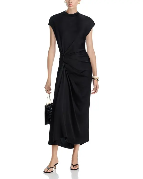 A.L.C. Alma Gathered Midi Dress