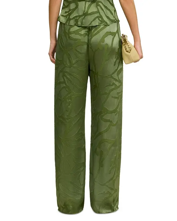 Cult Gaia Sara Silk Pants - Deep Pasture