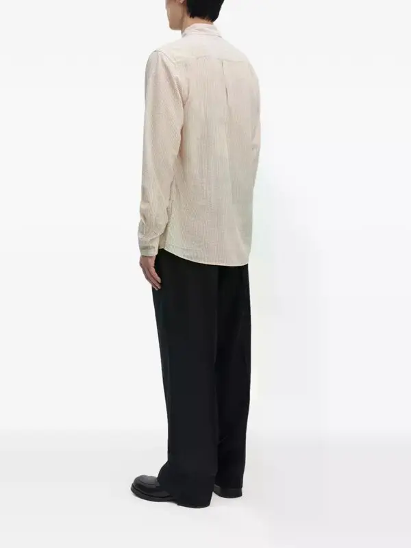 ANOTHER ASPECT Striped Chest-pocket Shirt