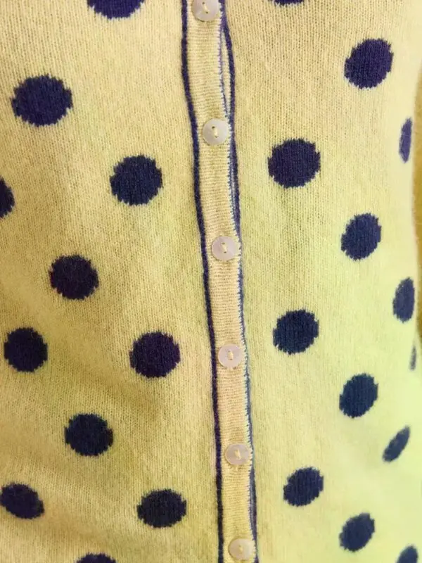 DAMSON MADDER Polka-dot Reversible Cardigan