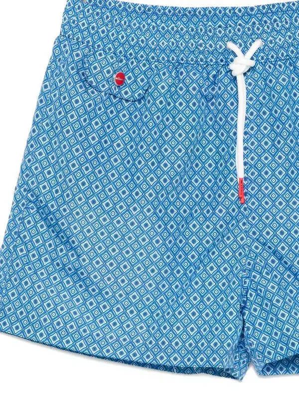 Kiton Printed Swim Shorts