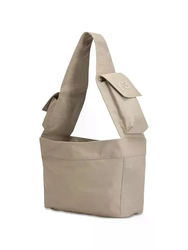 Y3 Newspaper Shoulder Bag - Neutrals