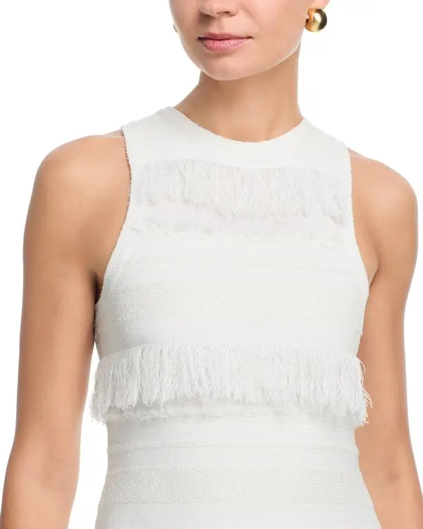 Simkhai Elly Knit Fringe Mini Dress