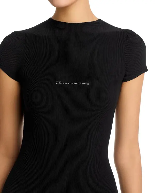 alexander wang black bodycon dress Alexander Wang Women's Strapless High-Low Bodycon Dress Black