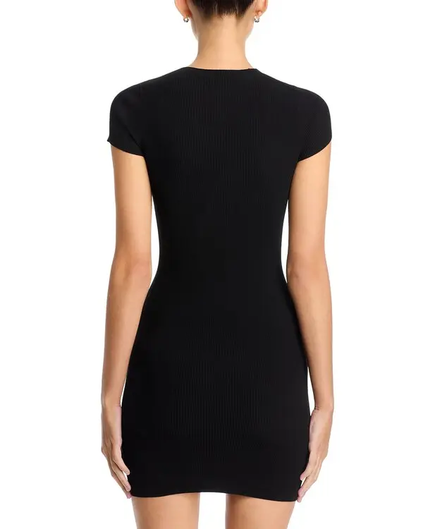 wang bodycon dress Alexander Wang Logo USA Flag Print Scoopneck Low Back Tank Bodycon Dress S