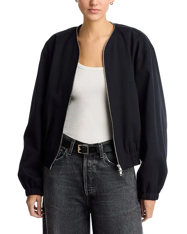 Alexander Wang Zip-up Cotton Coaches Jacket