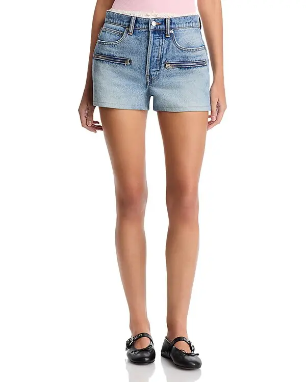 Alexander Wang Denim Shorts - Authentic Light Indigo