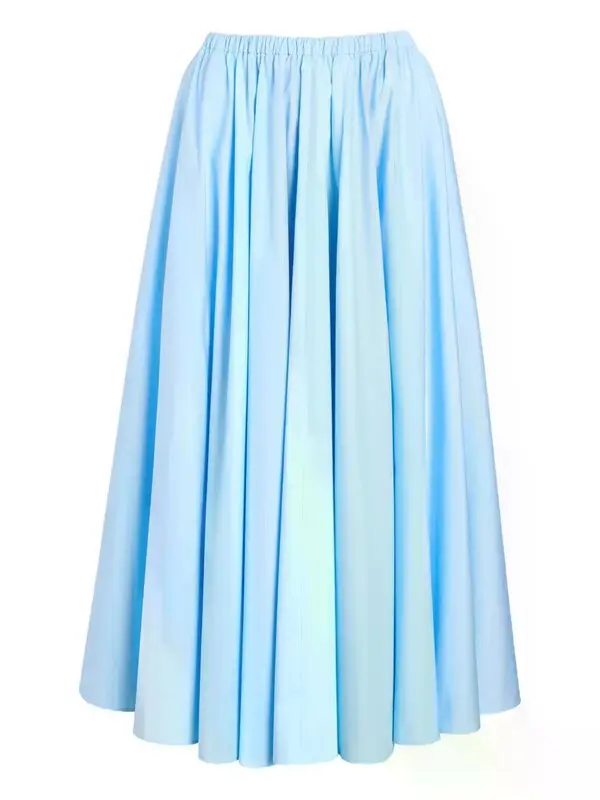 PATOU Elasticated-waist Midi Skirt - Blue