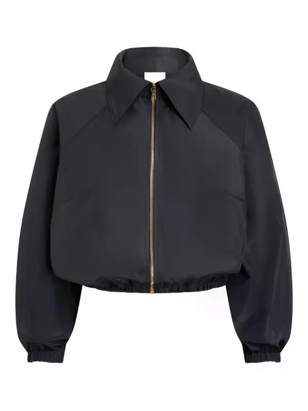 PATOU Zipped Bomber Jacket - Black