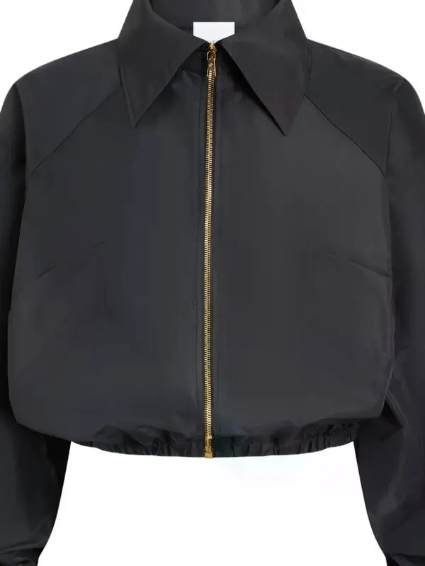 PATOU Zipped Bomber Jacket - Black