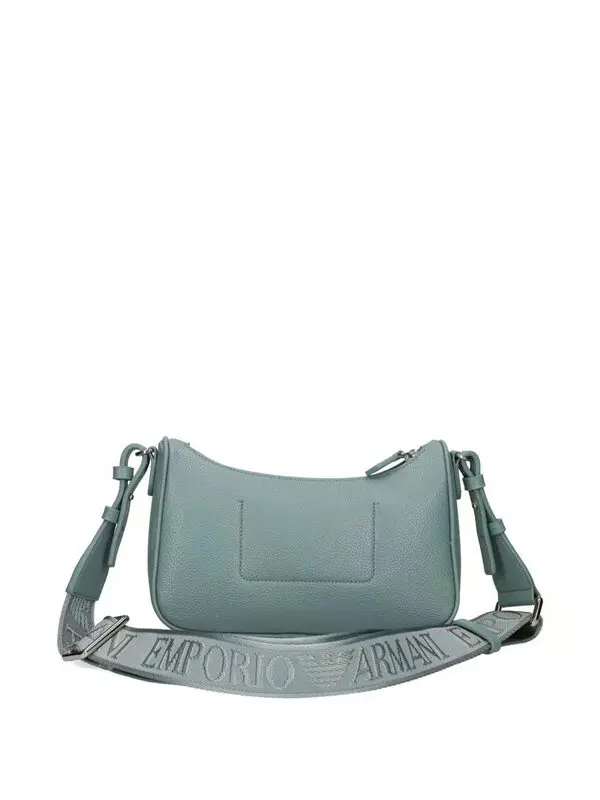 Emporio Armani Cross Body Bag With Logo Strap - Blue