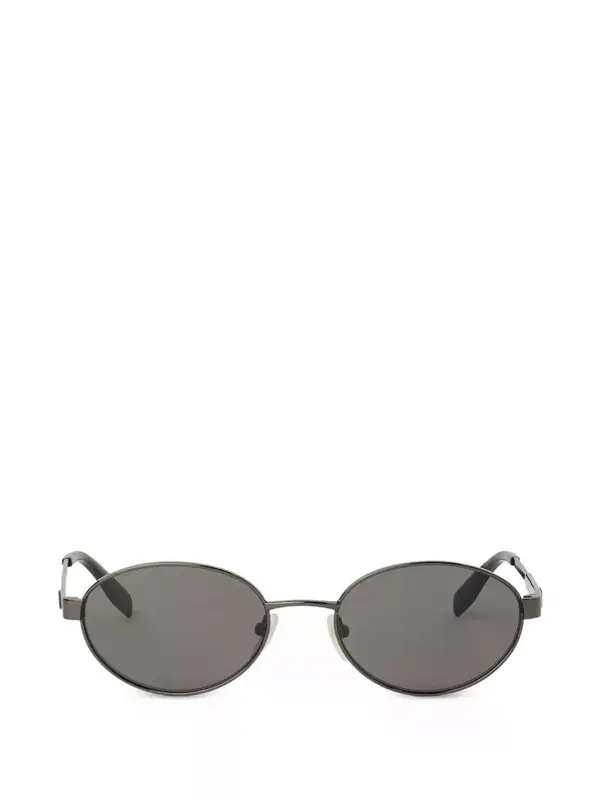 Karl Lagerfeld Monogram Oval Sunglasses - Grey