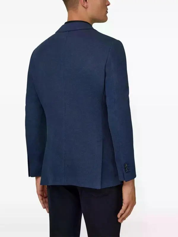 Boggi Milano Micro-textured Single-breasted Blazer