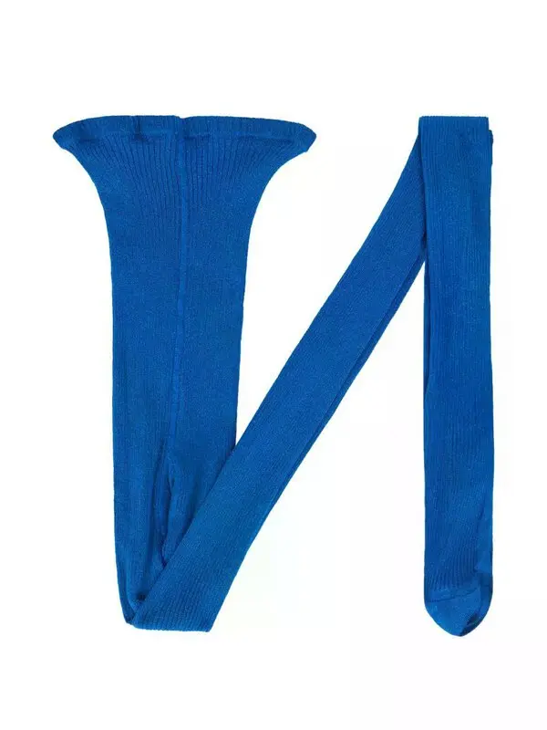 Red Valentino Ribbed Tights - Blue
