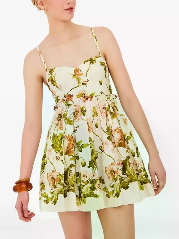 Cara Cara Kori Floral-print Ruffled Dress