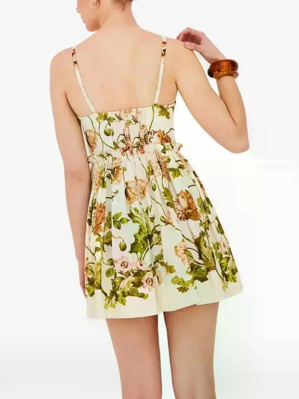 Cara Cara Kori Floral-print Ruffled Dress