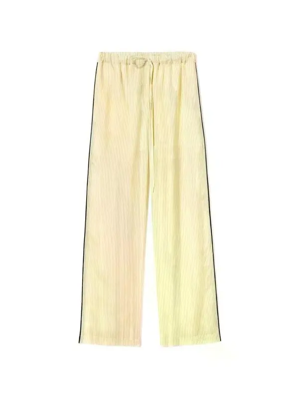 Plan C Striped Trousers - Neutrals