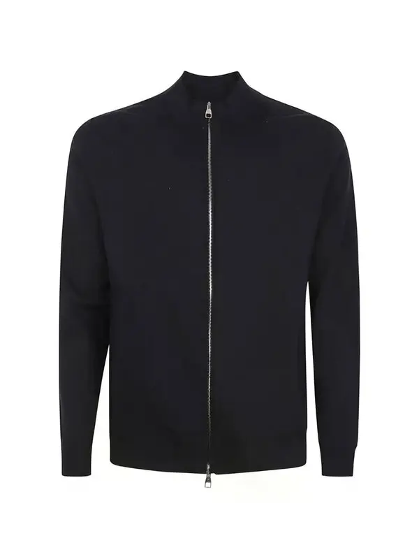 BRETT JOHNSON Zip-front Knit Cardigan