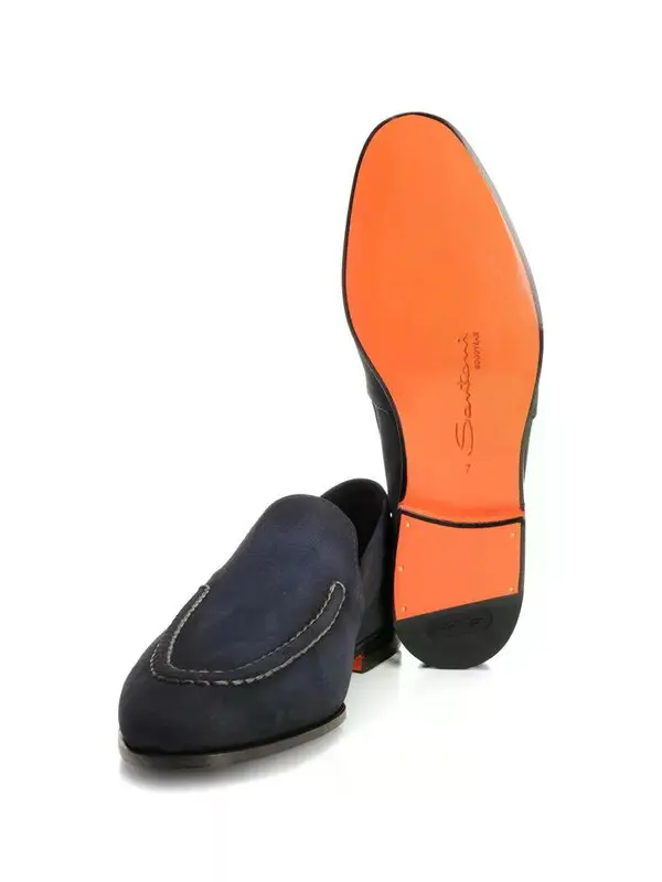 Santoni Malibu Suede Loafers