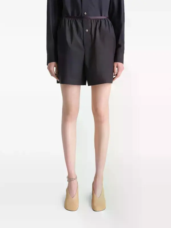 LEMAIRE Elasticated Waist Boxer Shorts - Black