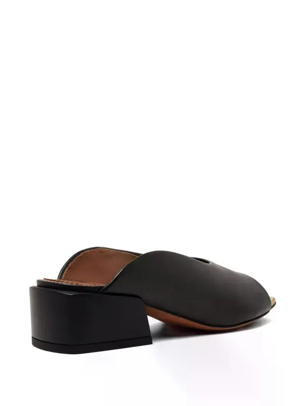 POLLINI Leather Open Toe Sandals
