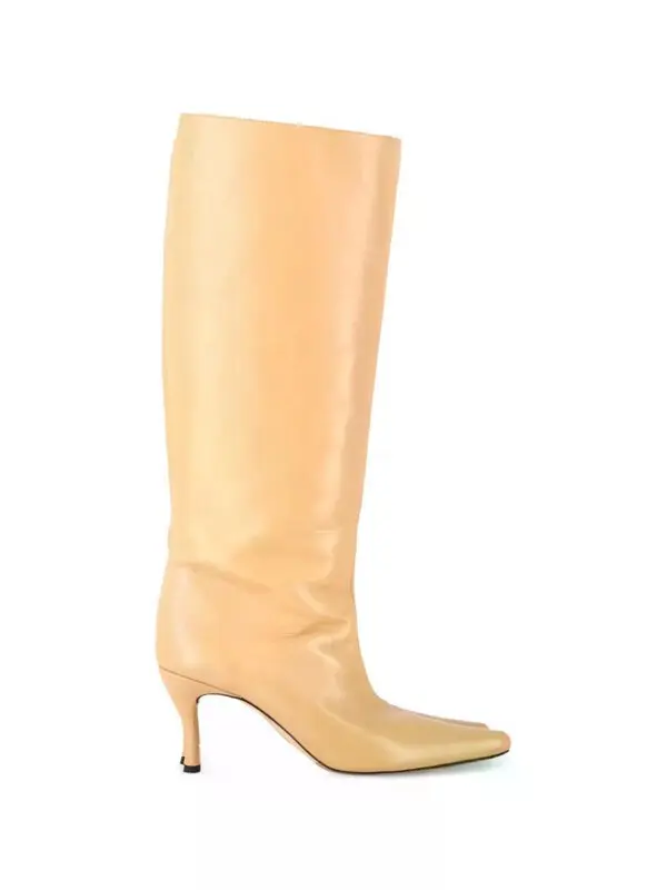 By Far 2023 Stevie Leather Boots - Neutrals