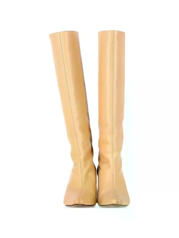 By Far 2023 Stevie Leather Boots - Neutrals