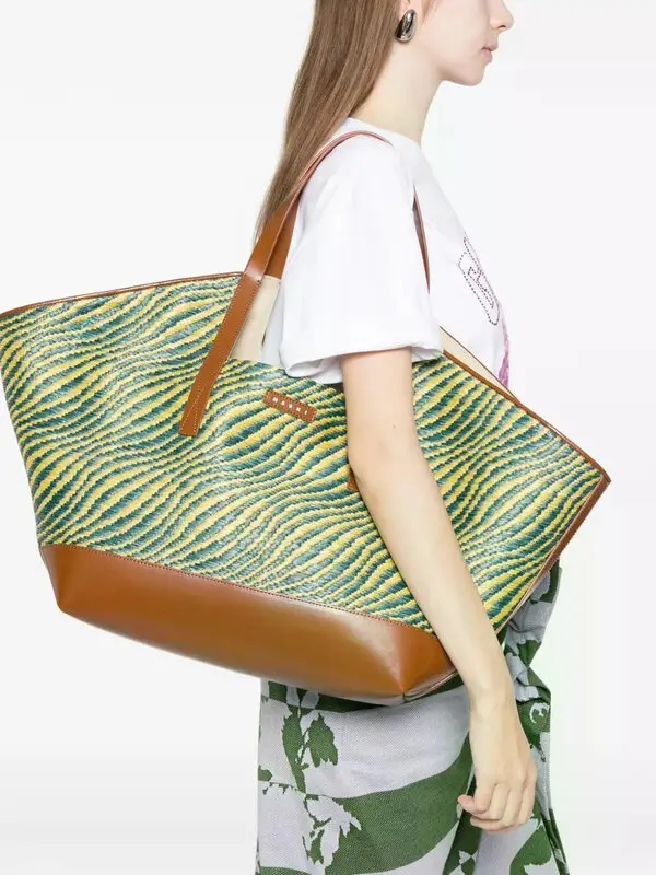 Marni Striped-pattern Tote Bag