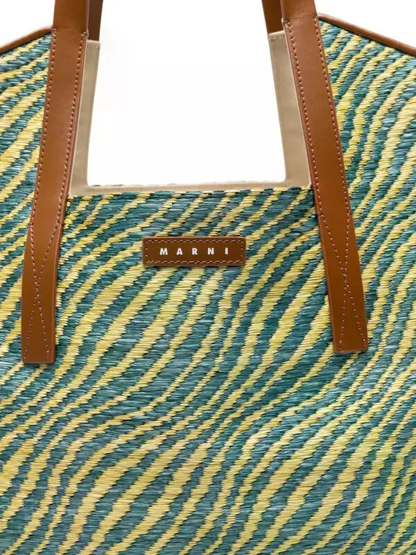 Marni Striped-pattern Tote Bag
