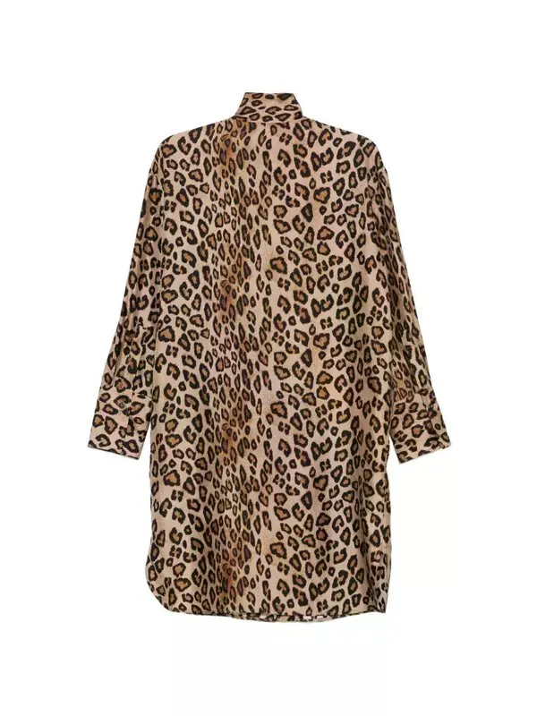 Alberto Biani Animal-print Shirt Dress