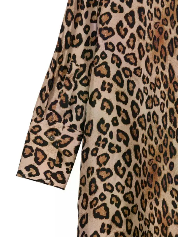 Alberto Biani Animal-print Shirt Dress
