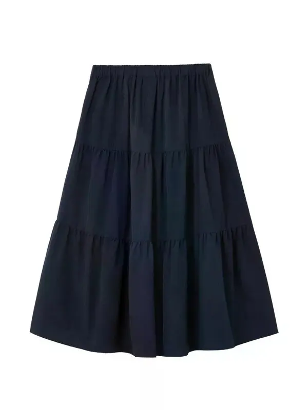 CHOCOOLATE Tiered Skirt - Blue