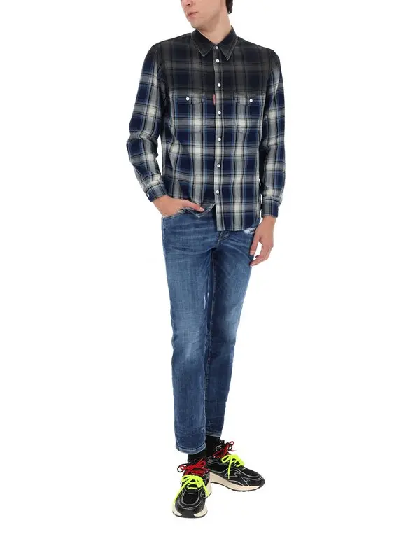Dsquared2 Canadian Vintage" Shirt - Blue