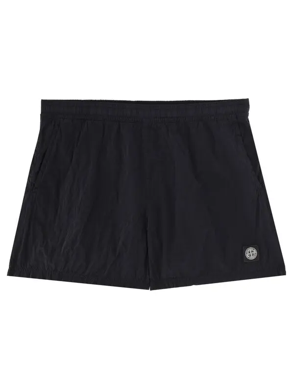 Stone Island Swimsuit With Logo Patch