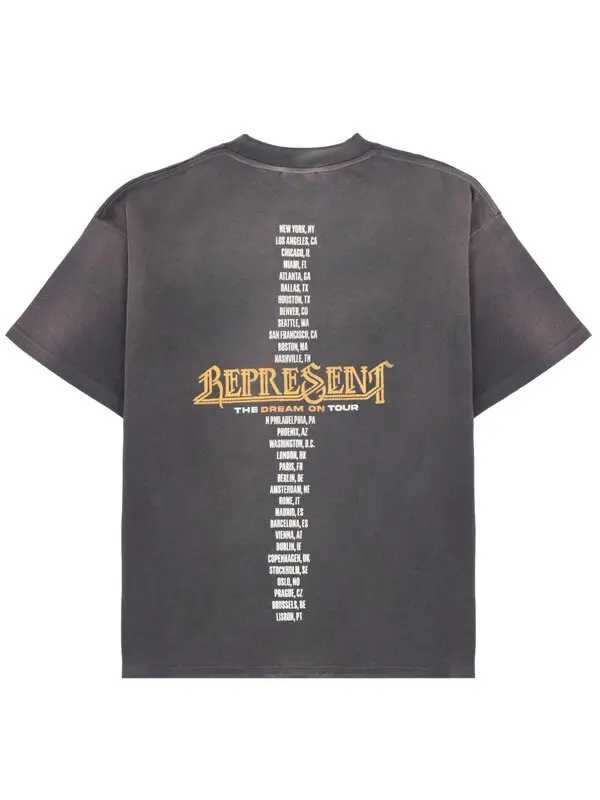 REPRESENT Golden Tour" T-shirt - Grey