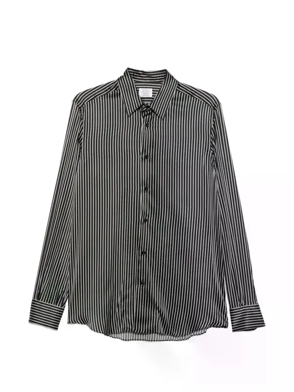 MAZZARELLI Striped Shirt - Black