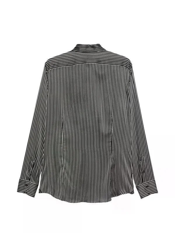 MAZZARELLI Striped Shirt - Black
