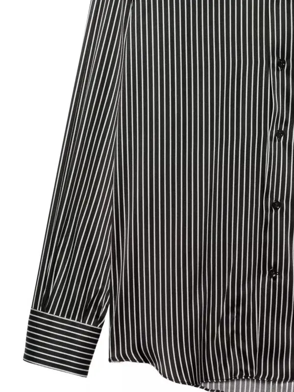 MAZZARELLI Striped Shirt - Black