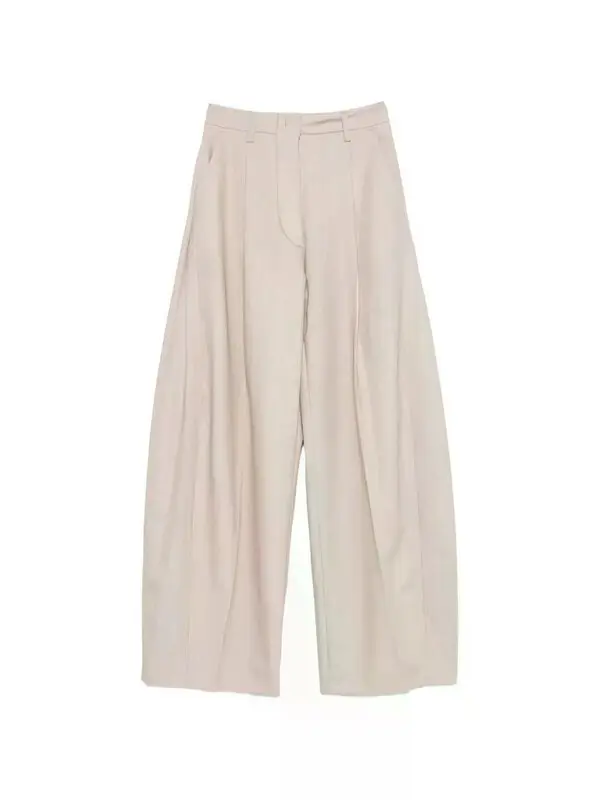 THELATEST Billie Pleated Trousers - Neutrals