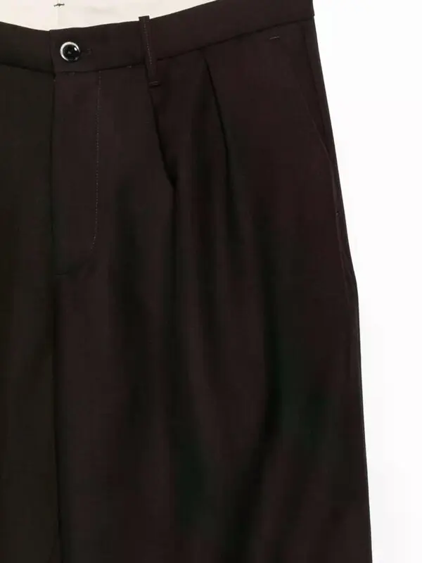 NINE:INTHE:MORNING Kai Pleated Trousers - Brown