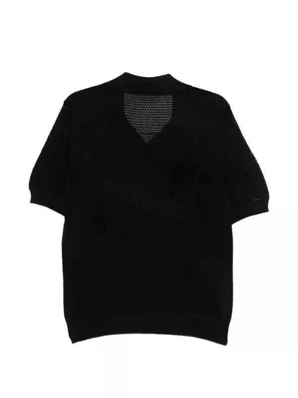 Tagliatore Polo-collar T-shirt - Black