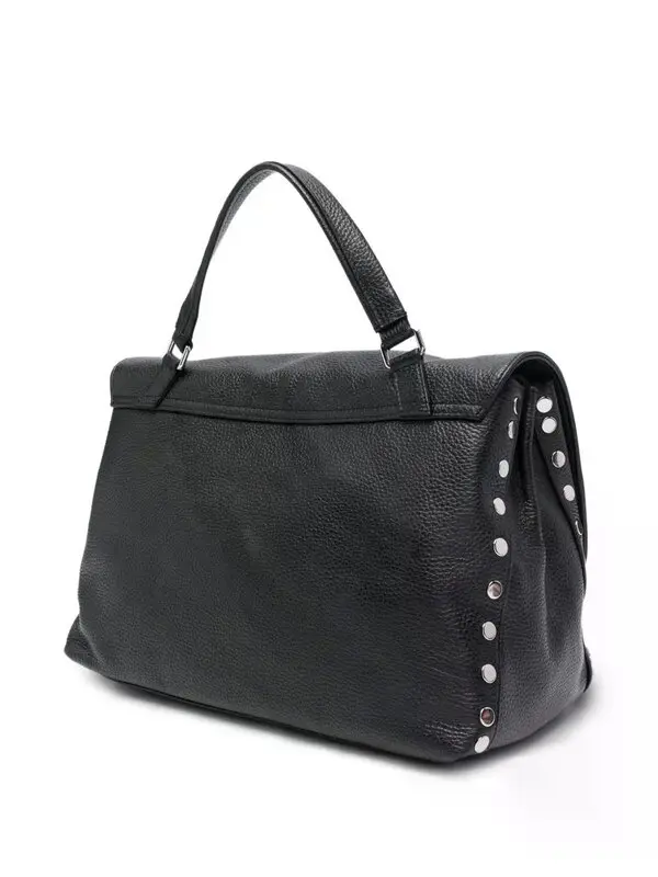ZANELLATO Postina Medium Leather Tote - Black