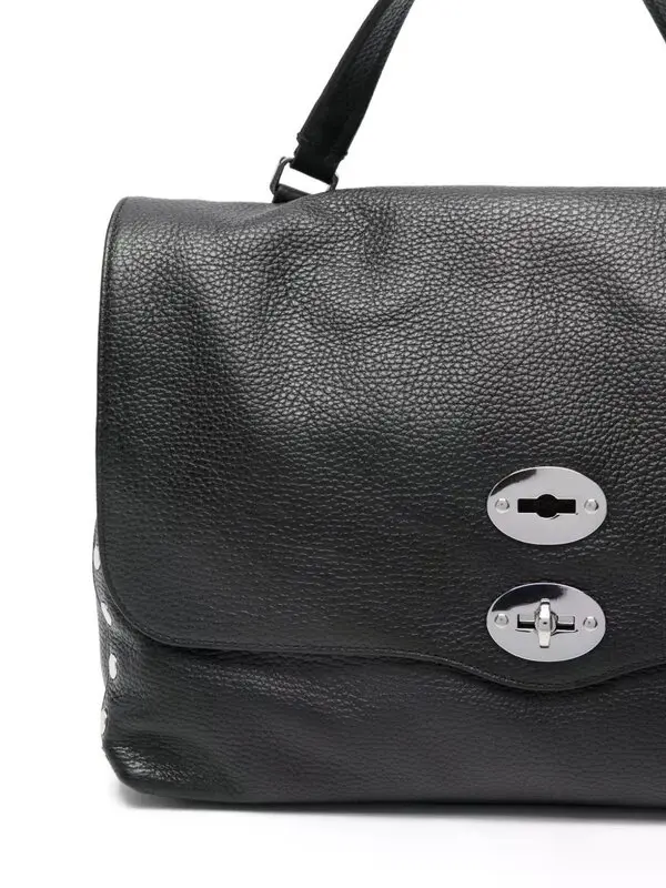 ZANELLATO Postina Medium Leather Tote - Black