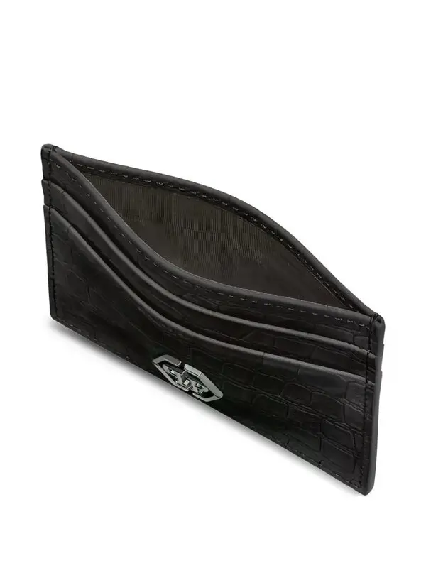 Philipp Plein Crocodile-effect Card Holder