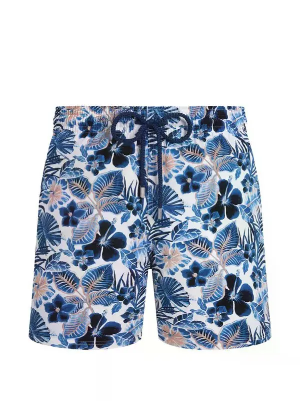 Vilebrequin Floral-print Swim Shorts - White