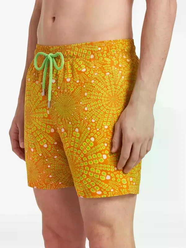 Vilebrequin Mosaic Urchin Swim Shorts - Orange