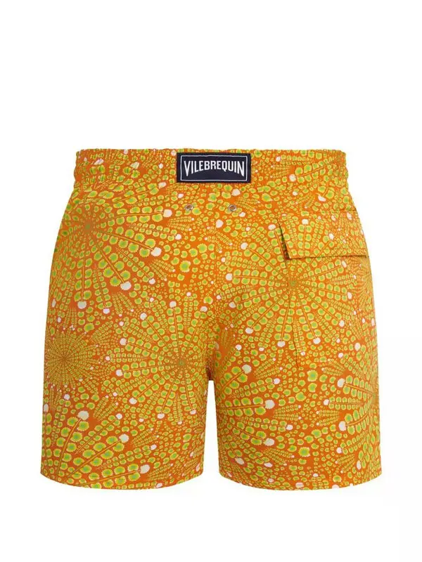 Vilebrequin Mosaic Urchin Swim Shorts - Orange