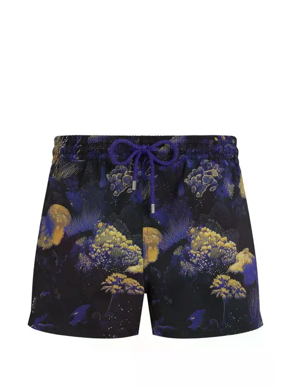 Vilebrequin Coral Reef Print Swim Shorts - Black